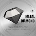 Low Poly Metal Diamond 3D Model: CNC Laser Cut Welding DIY (digital ...