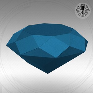 Diamond, 3D Papercraft, Digital Template, Origami, Low Poly, Brilliant ...