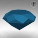 Diamond, 3D Papercraft, Digital Template, Origami, Low Poly, Brilliant ...