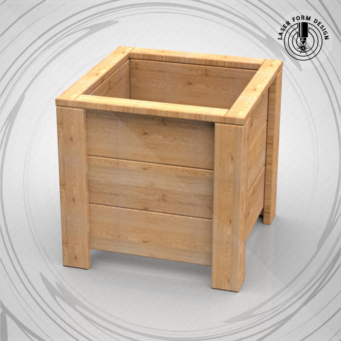 DIY Cedar Planter Box Plans, Small Tapered Flower Box, Digital Download ...