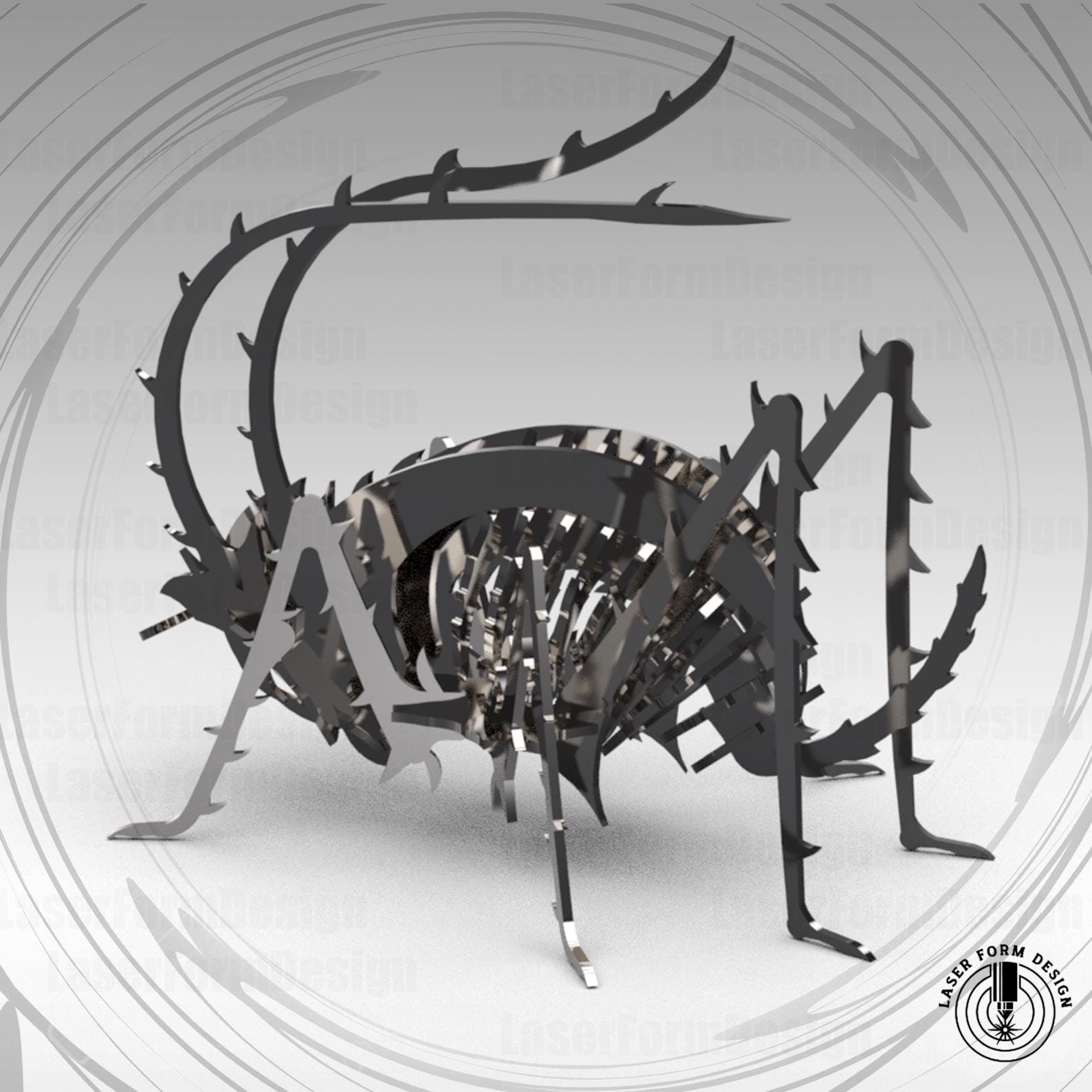 3D Metal Cricket Puzzle DXF Files: CNC Laser Cut Steel Sculpture ...