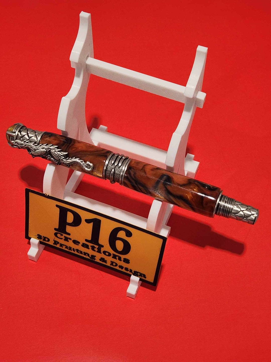 Custom Pen Display With Business Card Holder - Etsy