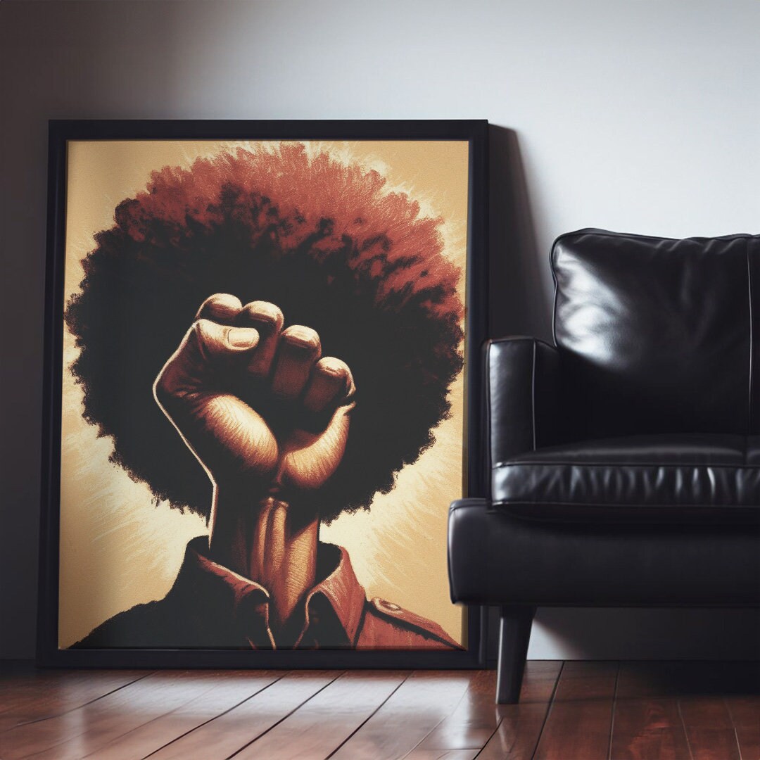 Black Power Wall Art, Afrocentric History Canvas Print - Etsy