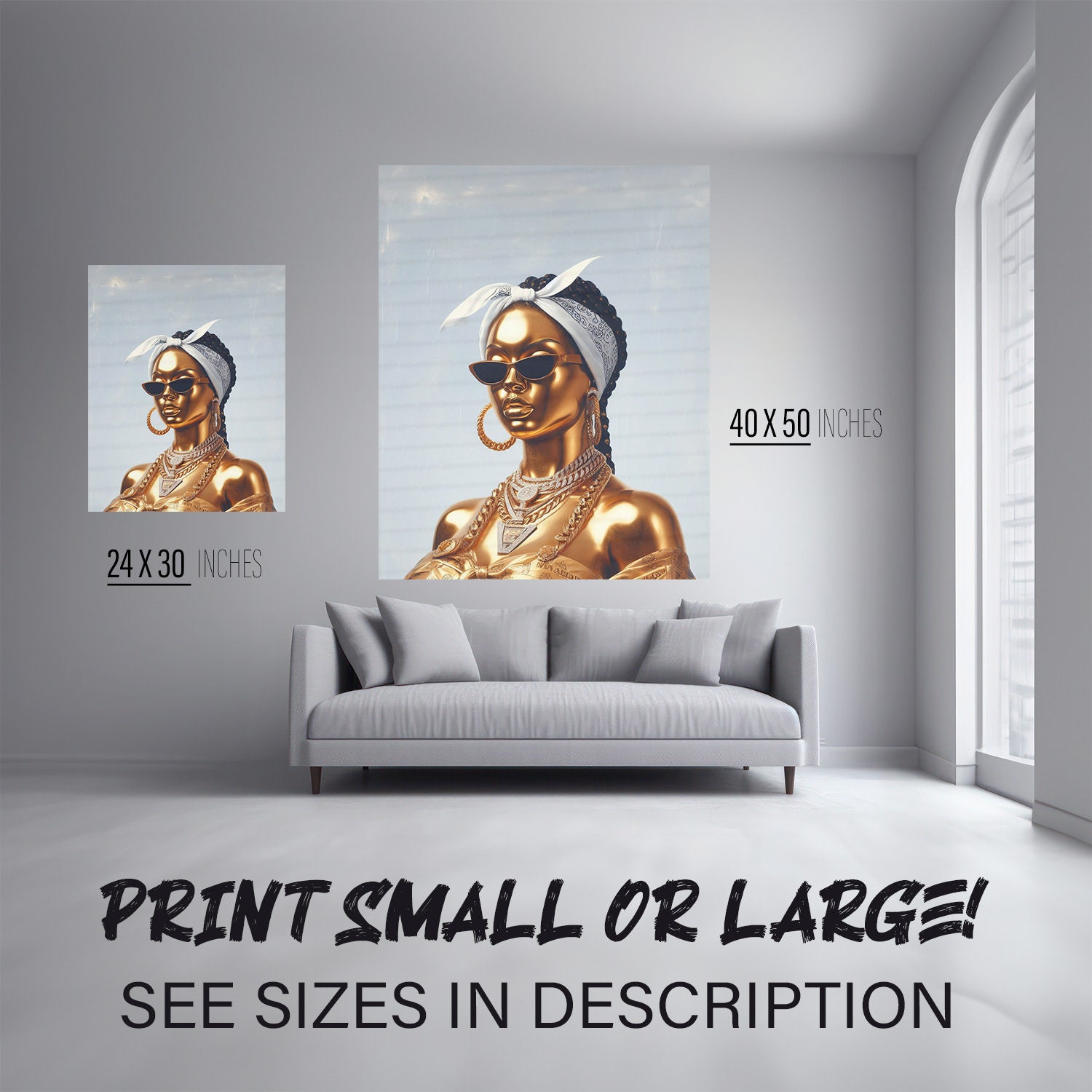 Black Queen Wall Art Printable, Ghetto Fabulous Decor, Ebony Braids ...