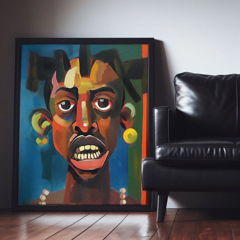 Afro Painting - Etsy