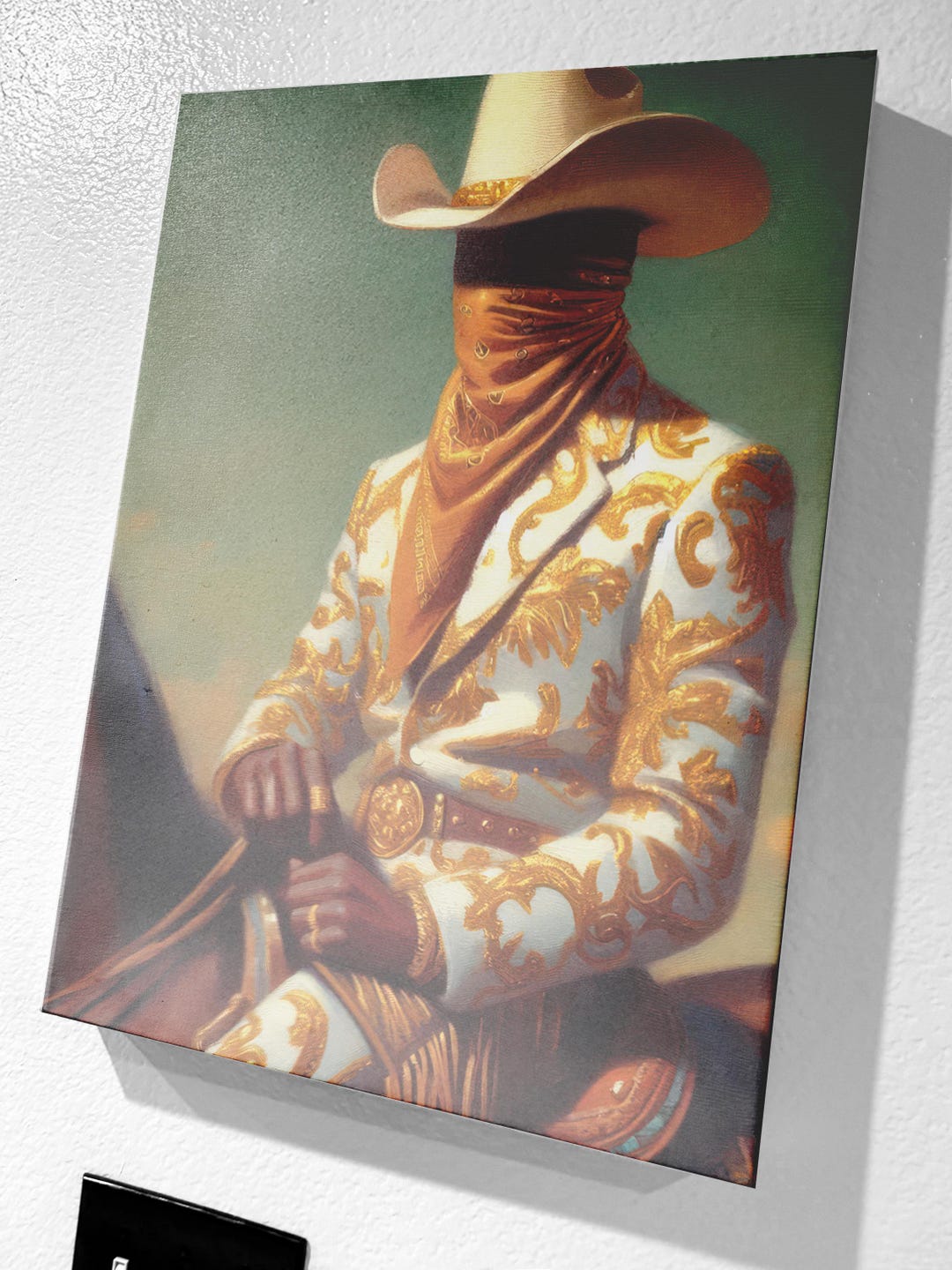 Black Cowboy Art, Afro Southwest Decor, African American Owned Gift ...