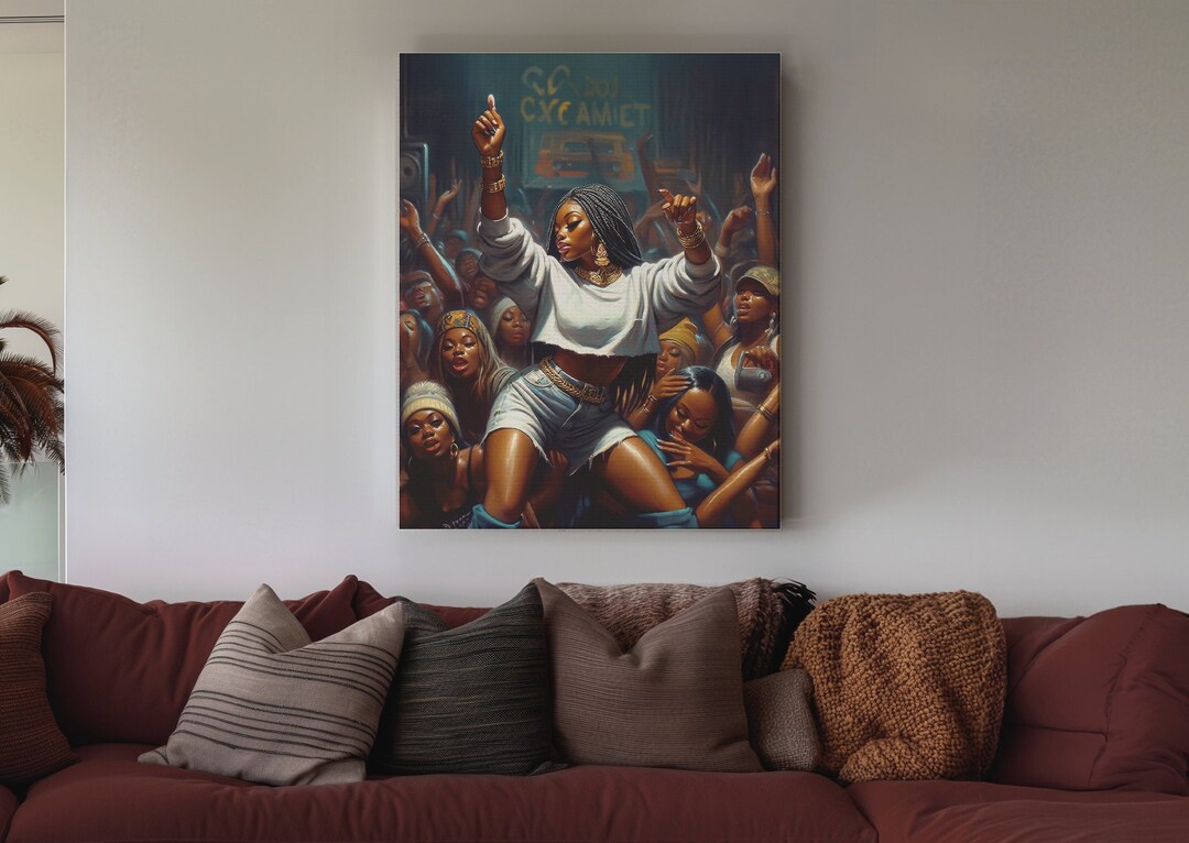 Hip Hop Canvas Art, Black Culture Wall Decor, African American Artist ...