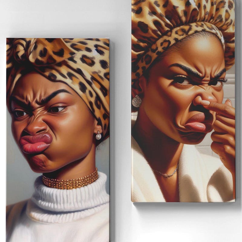 Stank Face Bathroom Art - Etsy