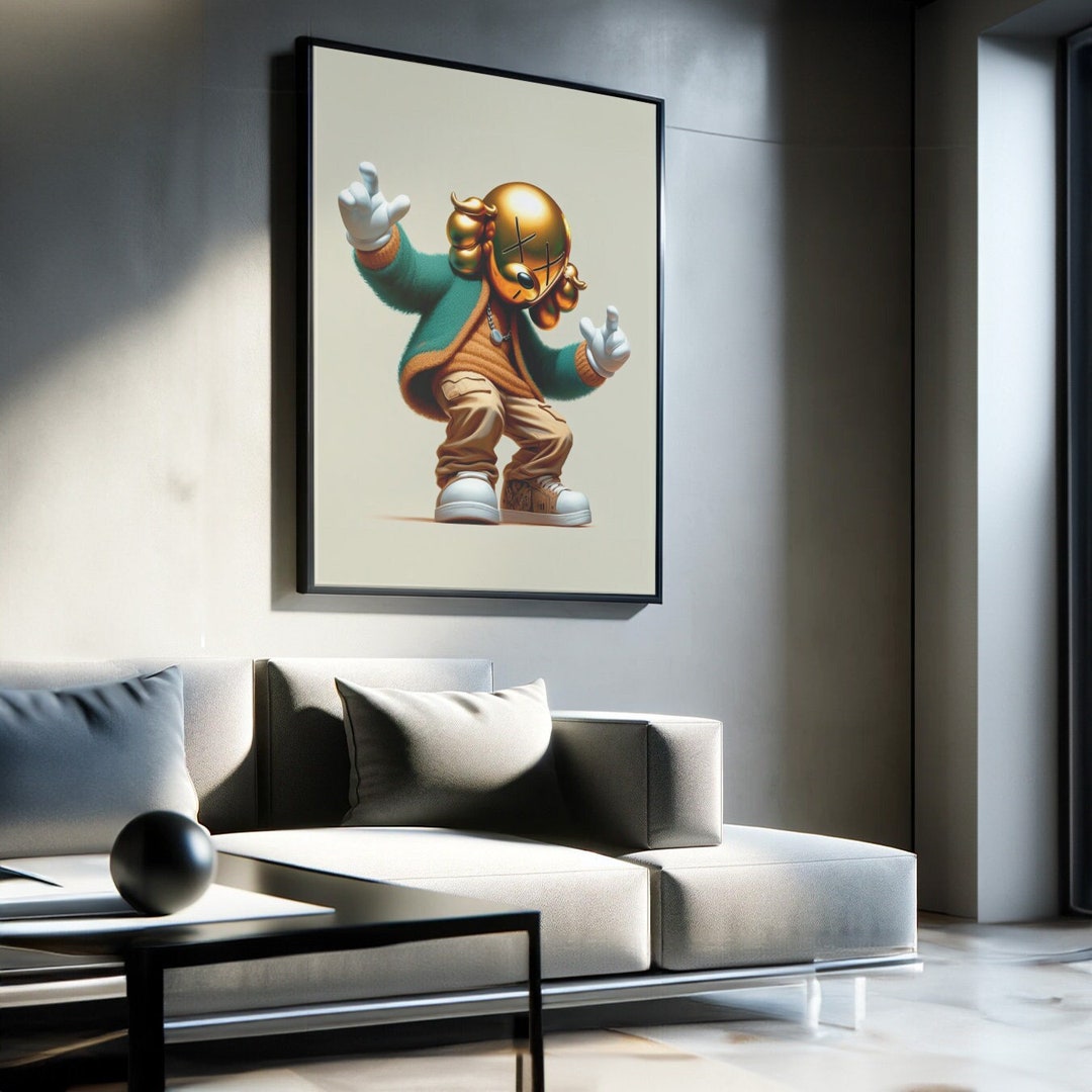 Dope Wall Art Print, Urban Canvas Painting, Street Artwork Decor, Black ...