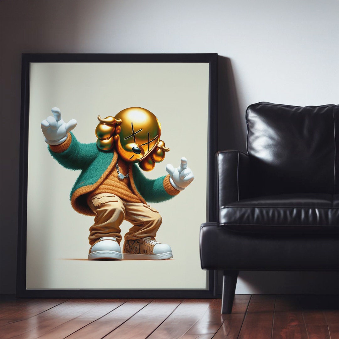 Dope Wall Art Print, Urban Canvas Painting, Street Artwork Decor, Black ...