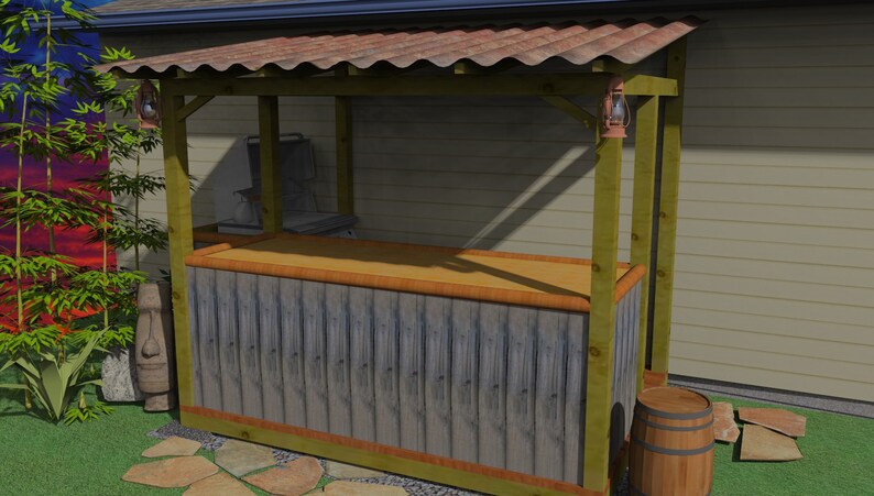 Adventure Themed Tiki Bar - Etsy