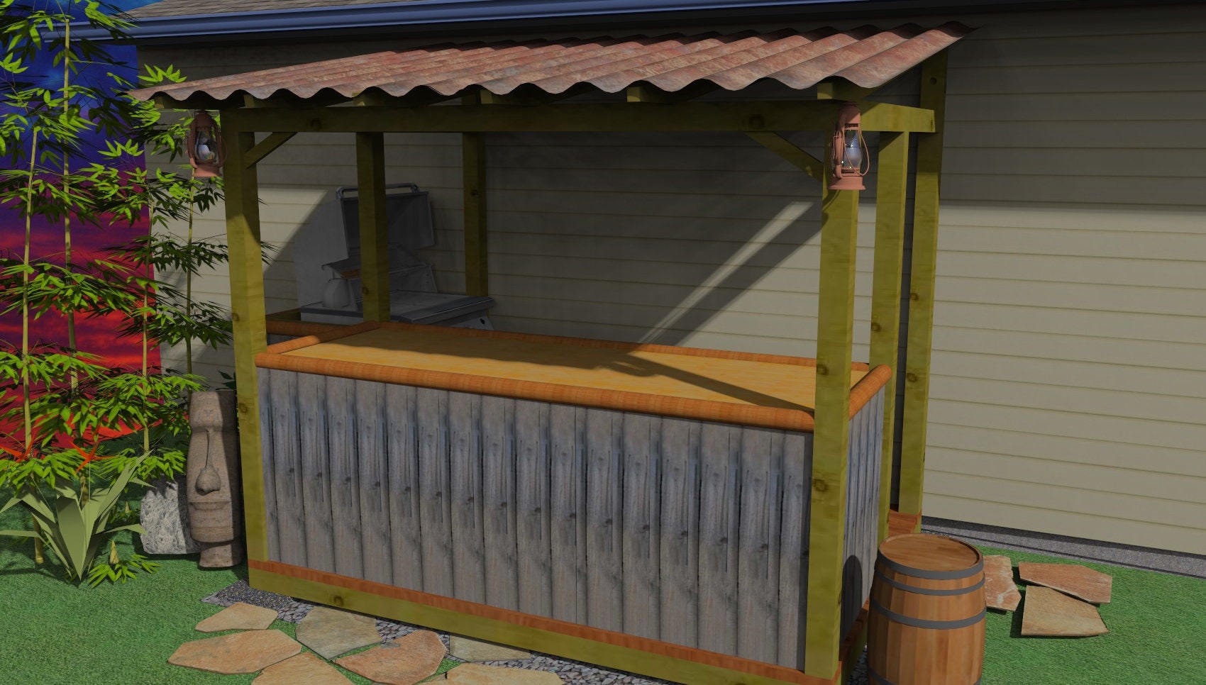 Adventure Themed Tiki Bar - Etsy