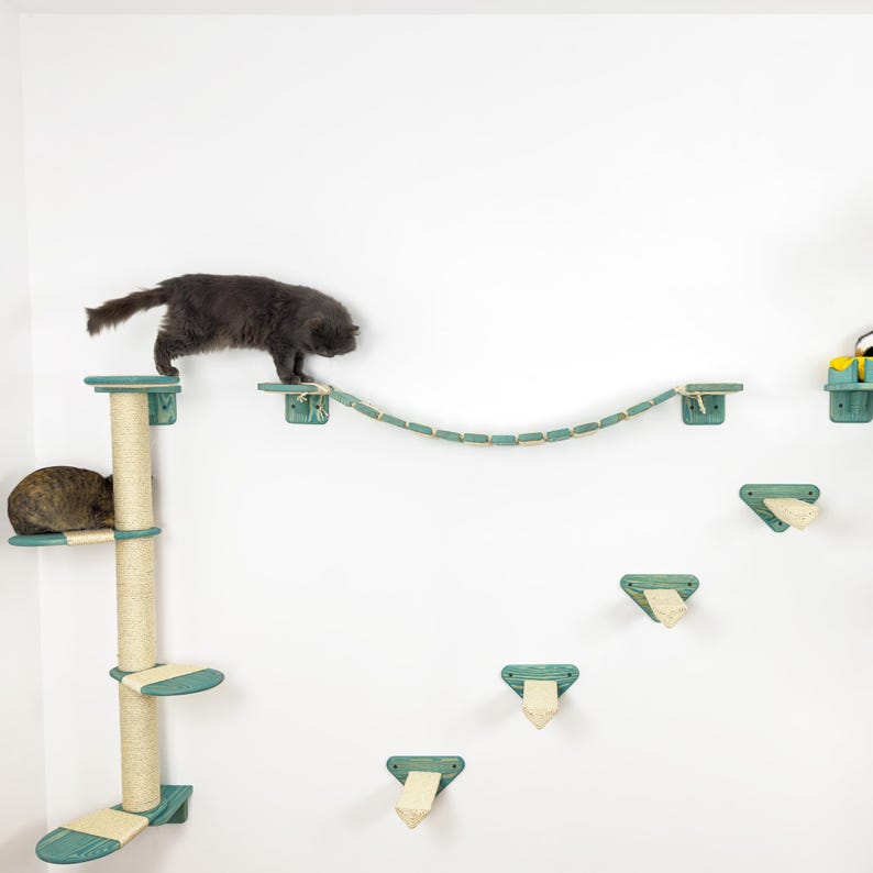 Scratching Posts Set, Cat Scratch Tower, Floating Cat Shelves, Cat ...