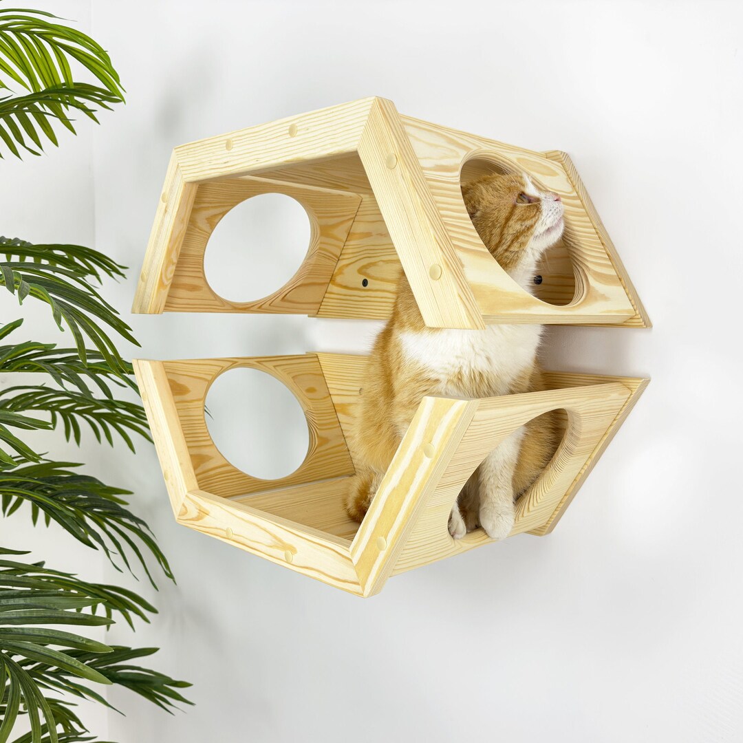 Bed Cat Wall Mount Furniture, Cat Shelves Wall Mount, Kitten Bridge ...