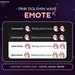 Cute Pink Dolphin Twitch Emote - Waving Dolphin Emote, Dolphin Discord ...