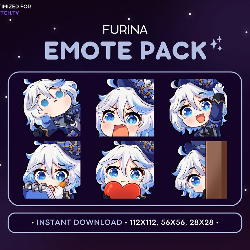 Genshin Furina Stickers - Etsy