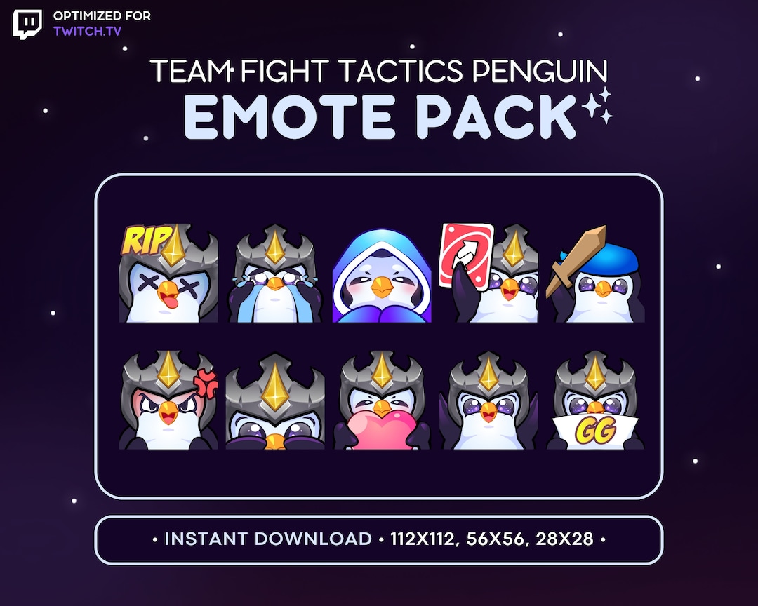 League of Legends TFT Twitch Emote Pack - Team Fight Tactics Penguin ...