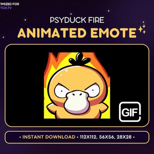 Cute Duck Twitch Emote Mad Duck Emote, Duck Discord Emote, Gaming ...