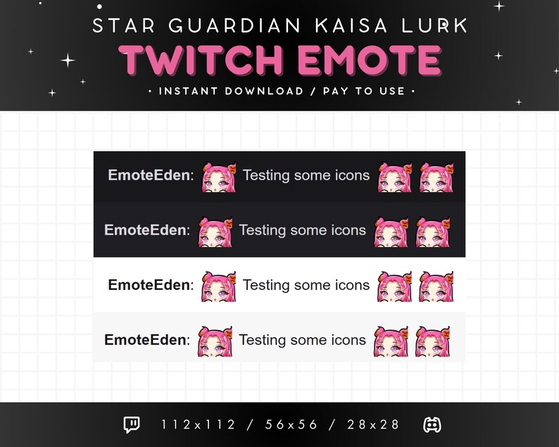 Star Guardian Kaisa Twitch Emote Lurk Kai'sa League of Legends, Kaisa ...
