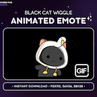 ANIMATED White Cat Bubble Tea Emote Cute Animated Cat Discord Emote ...