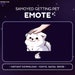 Cute Samoyed Twitch Emote Head Pat White Dog Emote, Dog Discord Emote ...