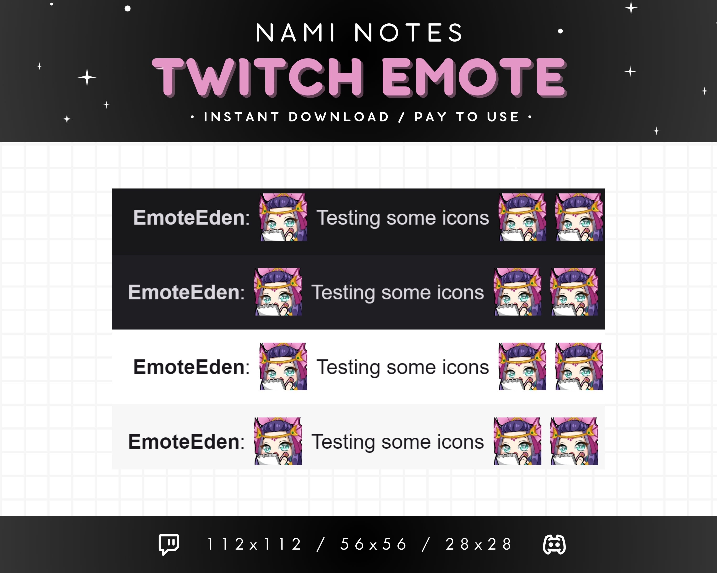 Splendid Staff Nami Twitch Emote Notes League of Legends Nami Discord ...