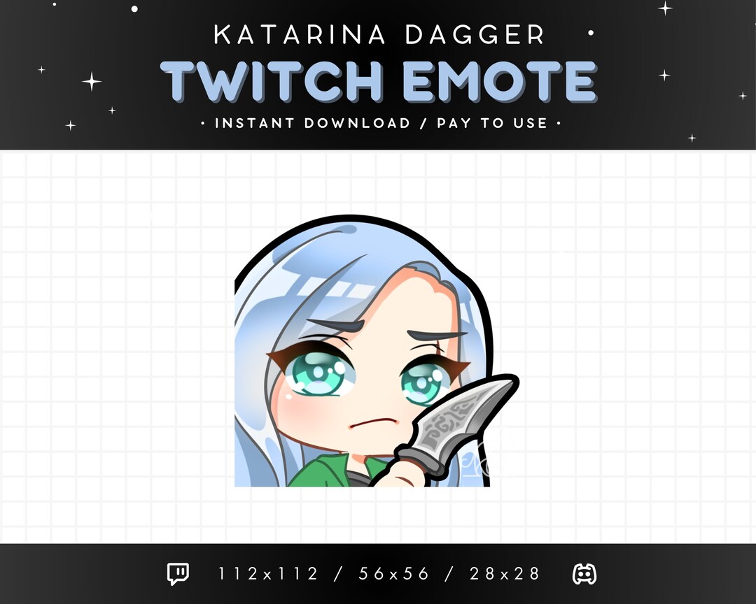 Mercenary Katarina Twitch Emote Dagger Katarina League of Legends ...