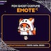 Fox Twitch Emote - Ghost Costume, Halloween Emote, Discord Server ...