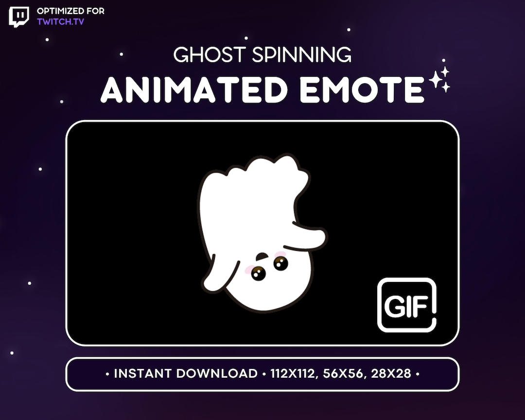 Ghost Flip Animated Emote - Animated Twitch Emote, Streaming Assets, Streamers, Ready to ...