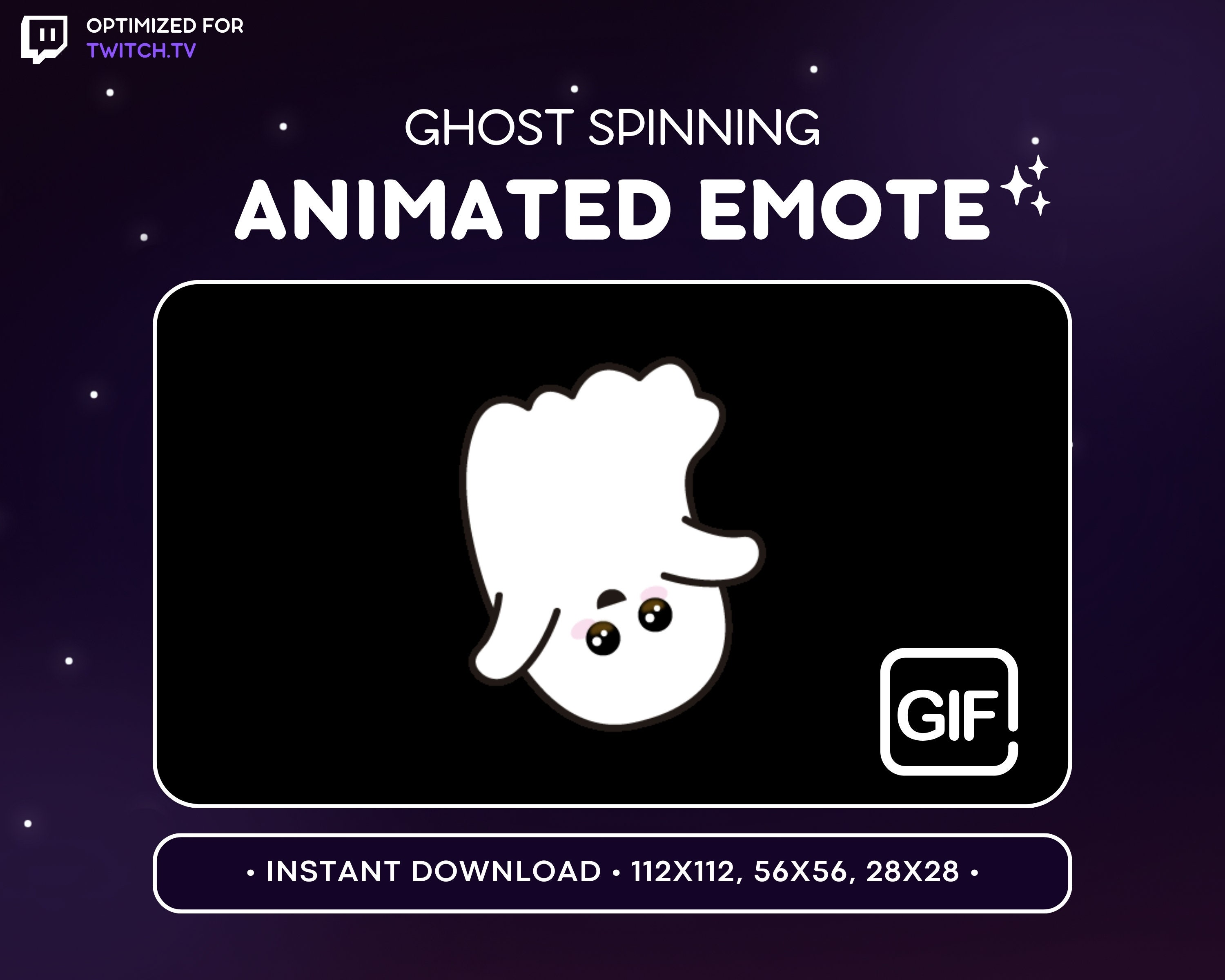 Ghost Flip Animated Emote - Animated Twitch Emote, Streaming Assets ...