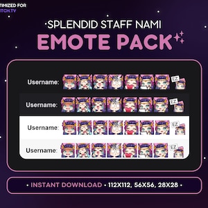Splendid Staff Nami Twitch Emote Pack League of Legends - Nami Discord ...