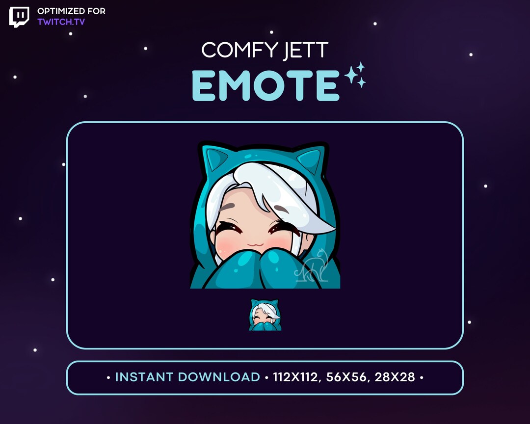 Valorant Jett Twitch Emote Comfy - Jett Discord Emote, Jett Streaming ...