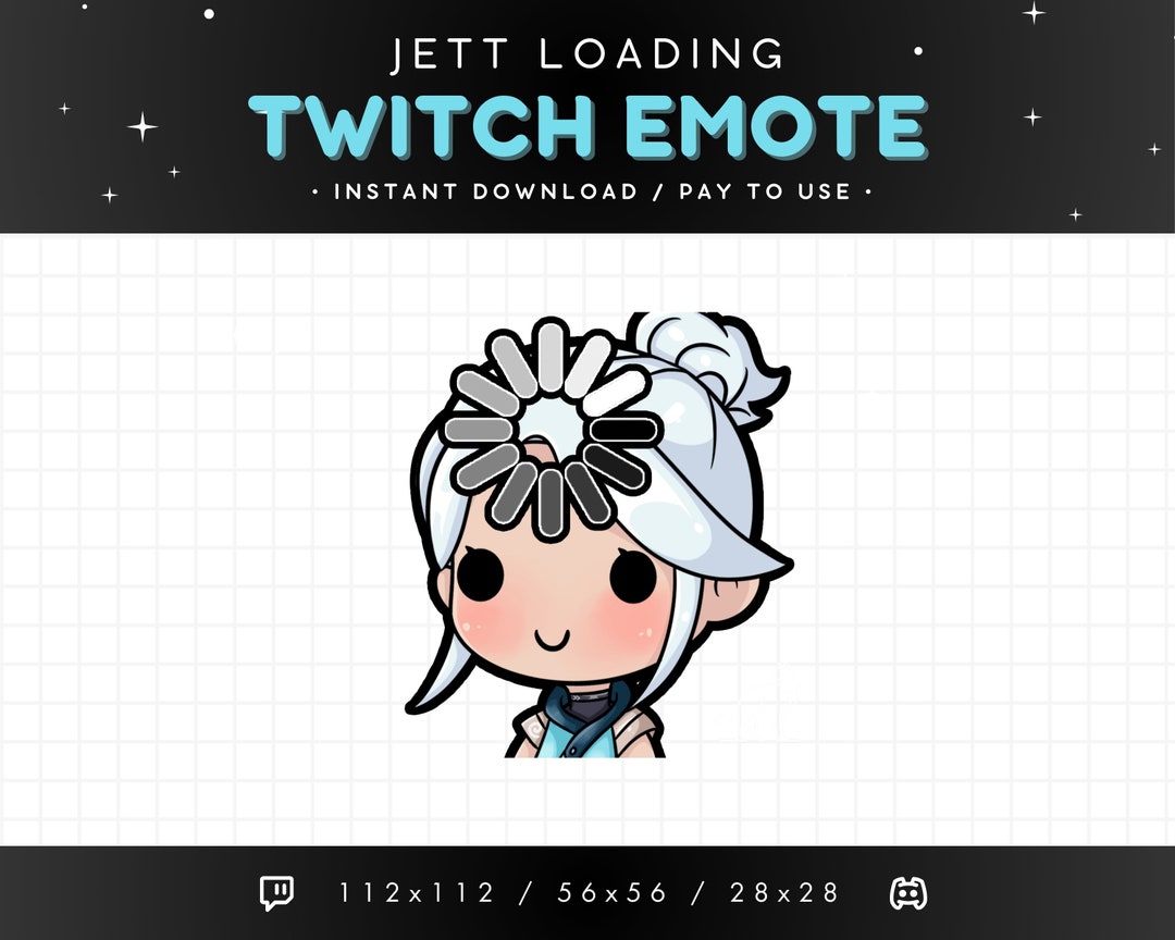 Valorant Jett Twitch Emote Loading Jett Discord Emote, Jett Streaming ...