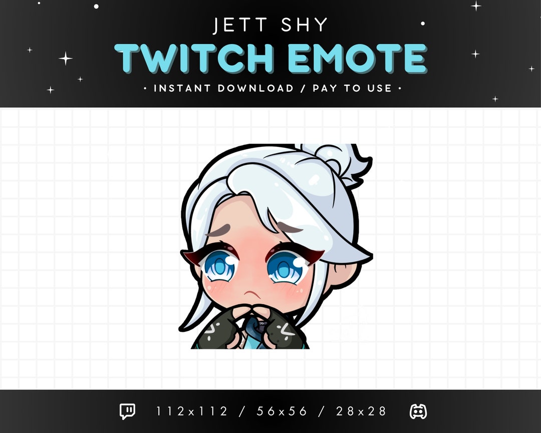 Valorant Jett Twitch Emote Shy Jett Discord Emote, Jett Streaming ...
