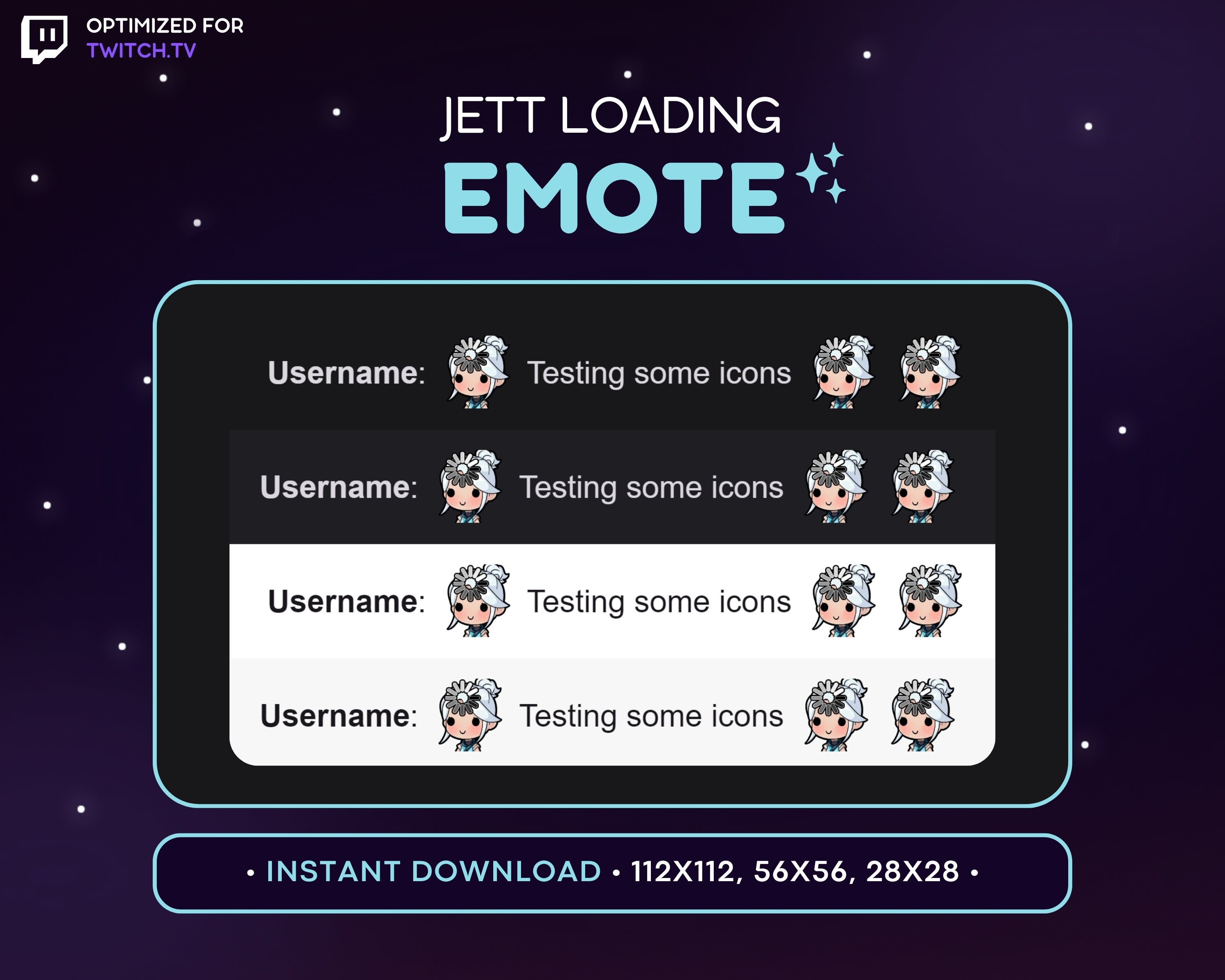 Valorant Jett Twitch Emote Loading - Jett Discord Emote, Jett Streaming ...
