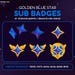 Star Twitch Sub Badges - Blue Medal Discord Role Badge, Channel Point ...