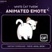 ANIMATED White Cat Twerking Emote - Cute Animated Cat Discord Emote ...