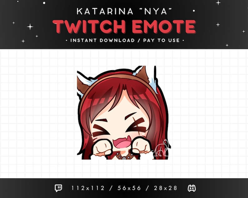 Kitty Cat Katarina Twitch Emote Nya Katarina League of Legends ...