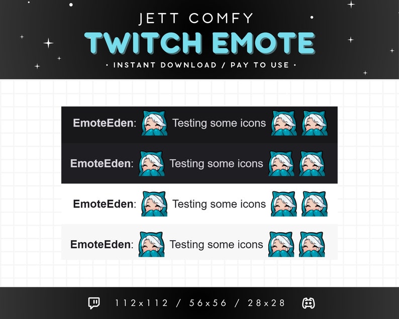 Valorant Jett Twitch Emote Comfy Jett Discord Emote, Jett Streaming ...