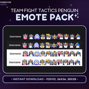 League of Legends TFT Twitch Emote Pack - Team Fight Tactics Penguin ...
