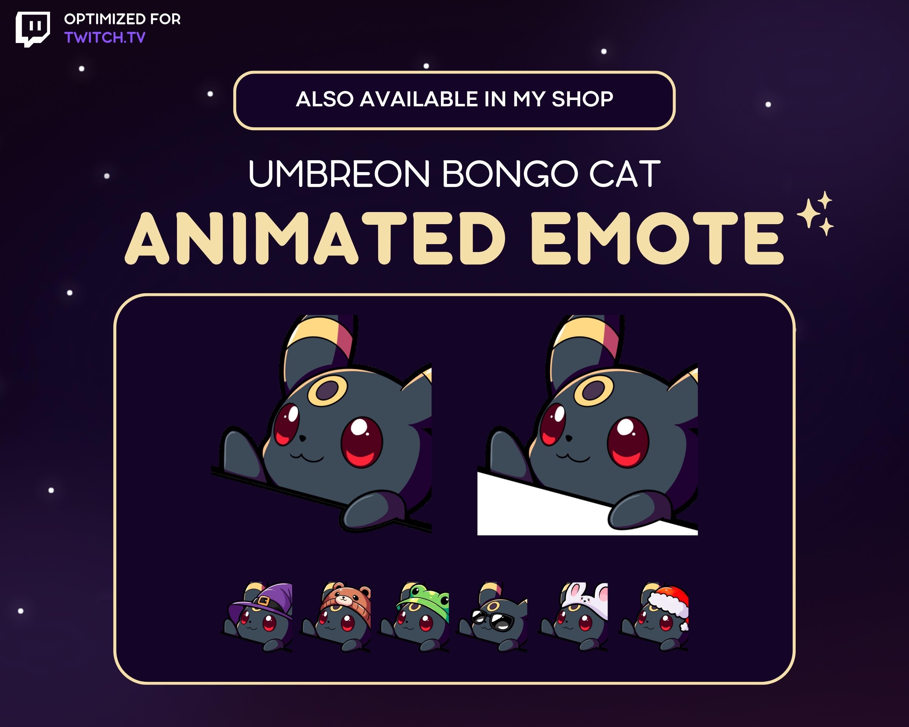 Cute Umbreon Twitch Emote Pizza Umbreon Pokemon Emote, Gaming ...
