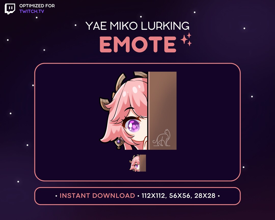 Yae Miko Genshin Impact Twitch Emote Lurk Genshin Discord Emote ... Yae Miko Genshin Impact Twitch Emote Lurk Genshin Discord Emote ...