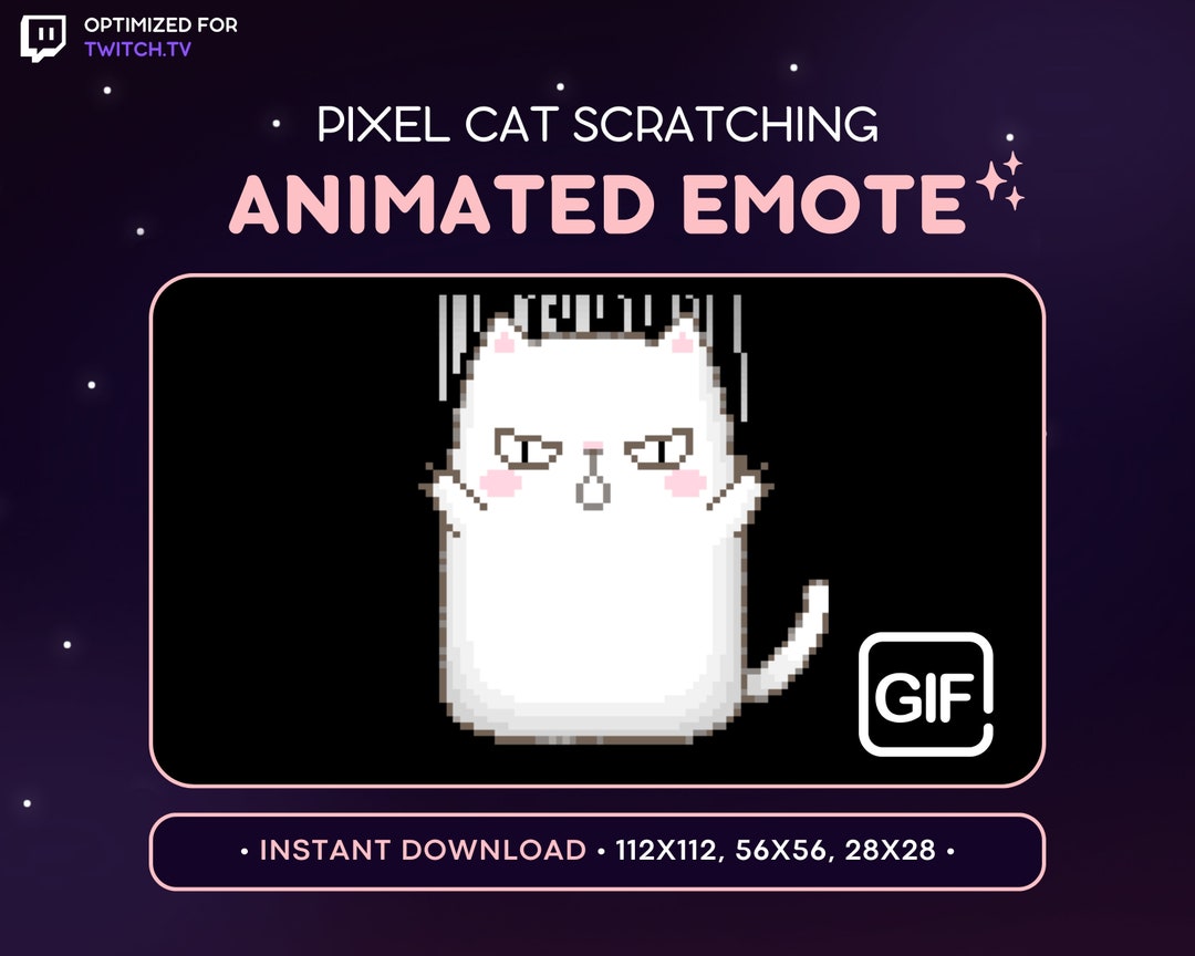 Mad Cat Animated Emote - Discord Emoji, Sticker, GIF, Scratch, Attack ...