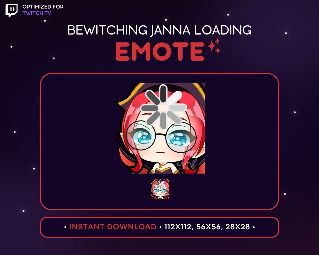 Bewitching Janna Twitch Emote - Loading Janna League of Legends, Cute ...