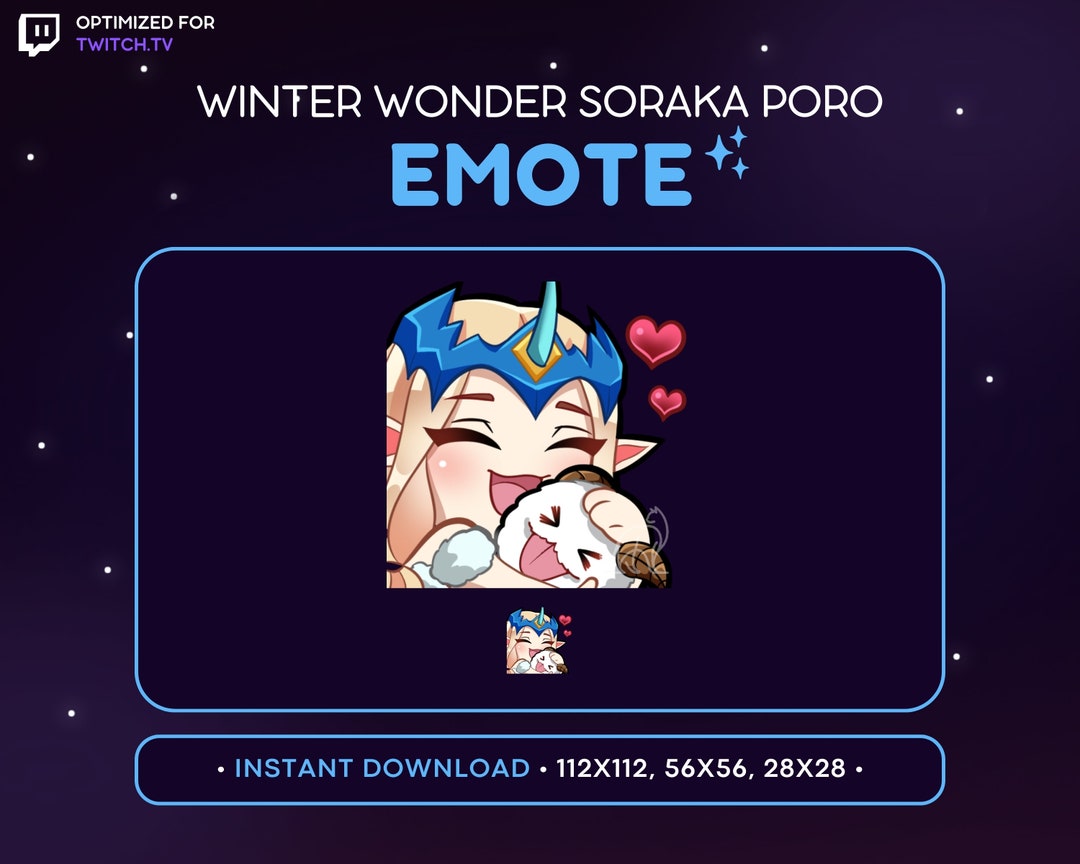 Winter Wonder Soraka Twitch Emote League of Legends - Soraka Discord ...