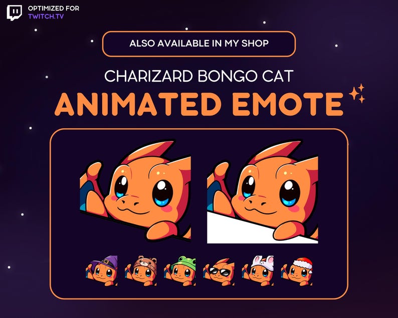 Charizard Twitch Emote Pack 6x [V2] - Cool Charizard Pokemon Emote ...