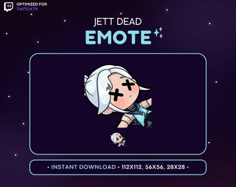 Jett Drool Emote L Valorant Emotes L Twitch and Discord Emotes L Cute ...