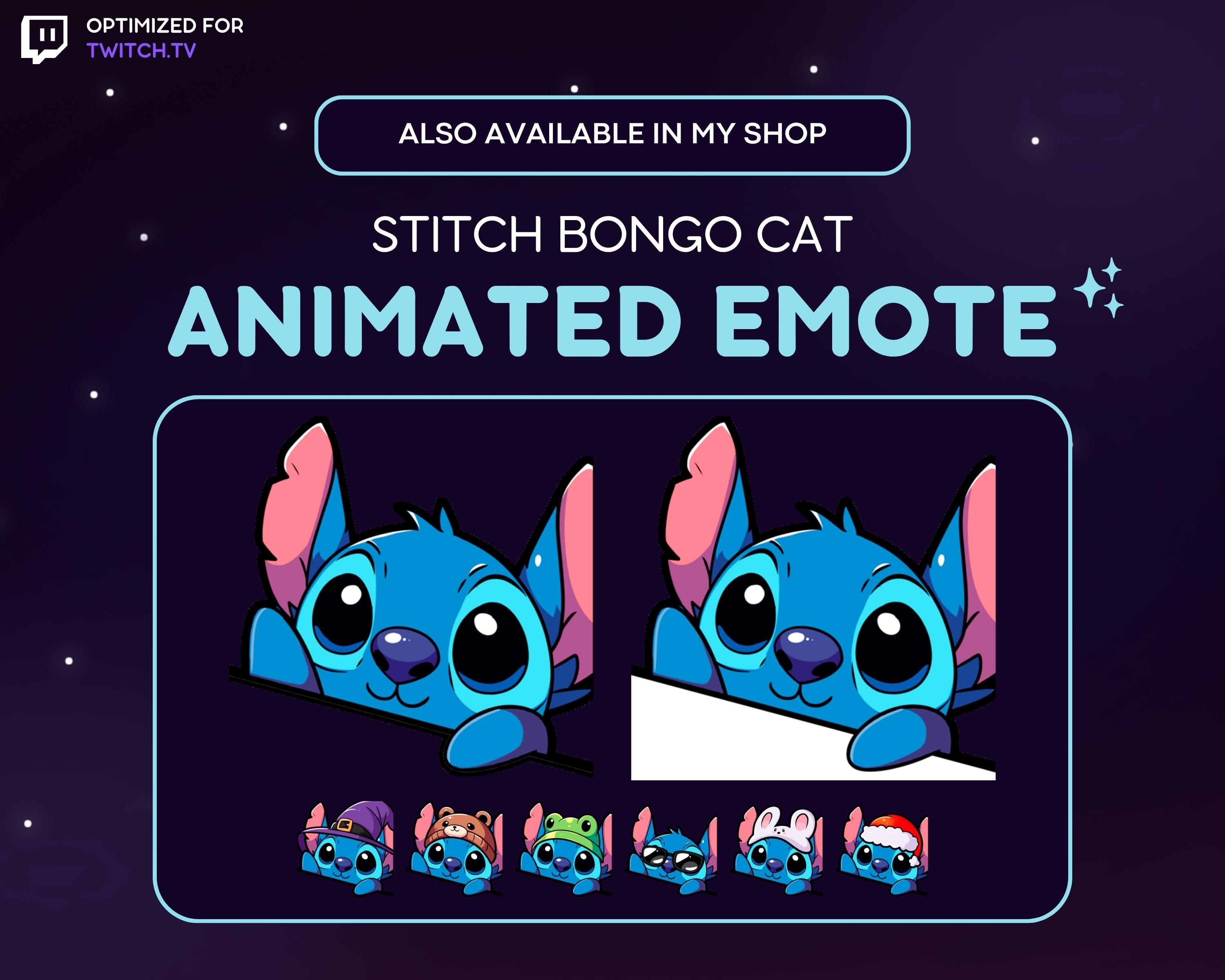 Stitch Twitch Emote Pack 8x V2 Stitch Discord Emote, Stitch Streaming ...