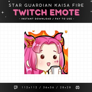 Star Guardian Kaisa Twitch Emote This is Fine Kai'sa League of Legends ...