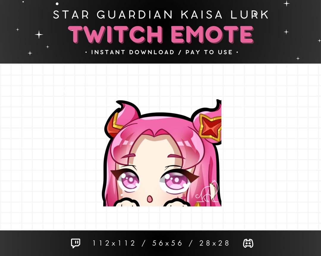 Star Guardian Kaisa Twitch Emote Lurk Kai'sa League of Legends, Kaisa ...